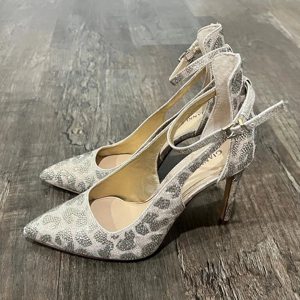 Gianni Bini | Shoes | Final Price Gianni Bini Rhinestone Cheetah Heels ...